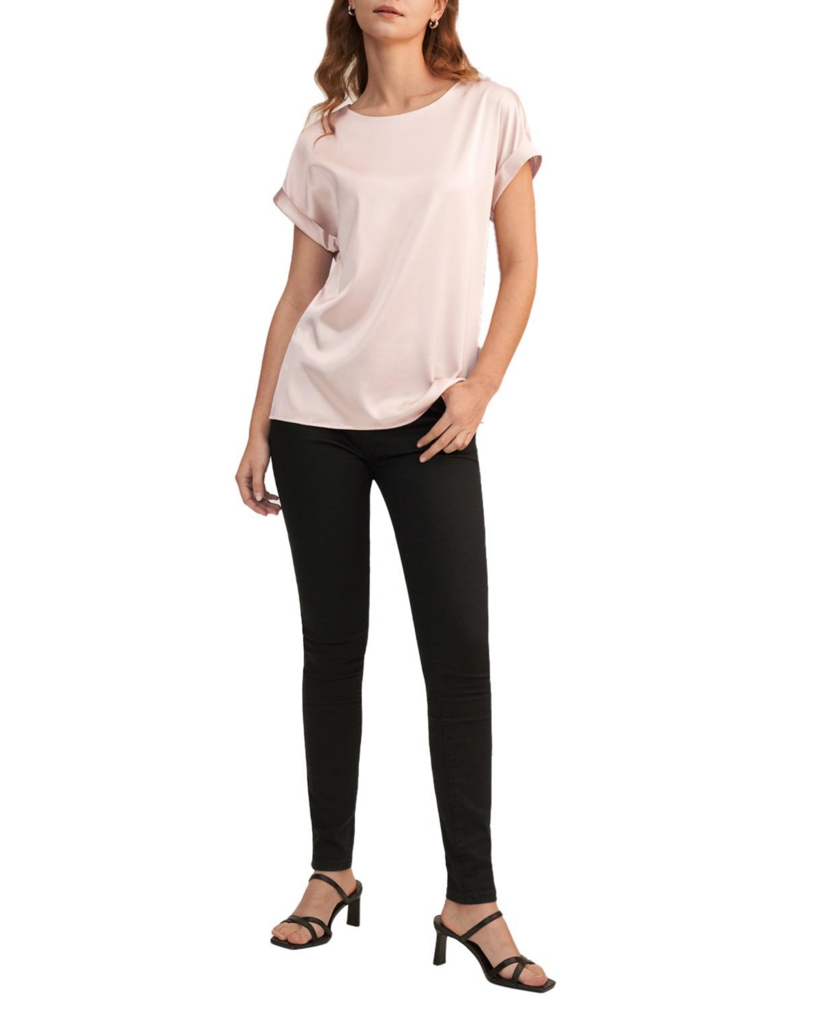 LILYSILK Short Sleeve Round Neck T-Shirt